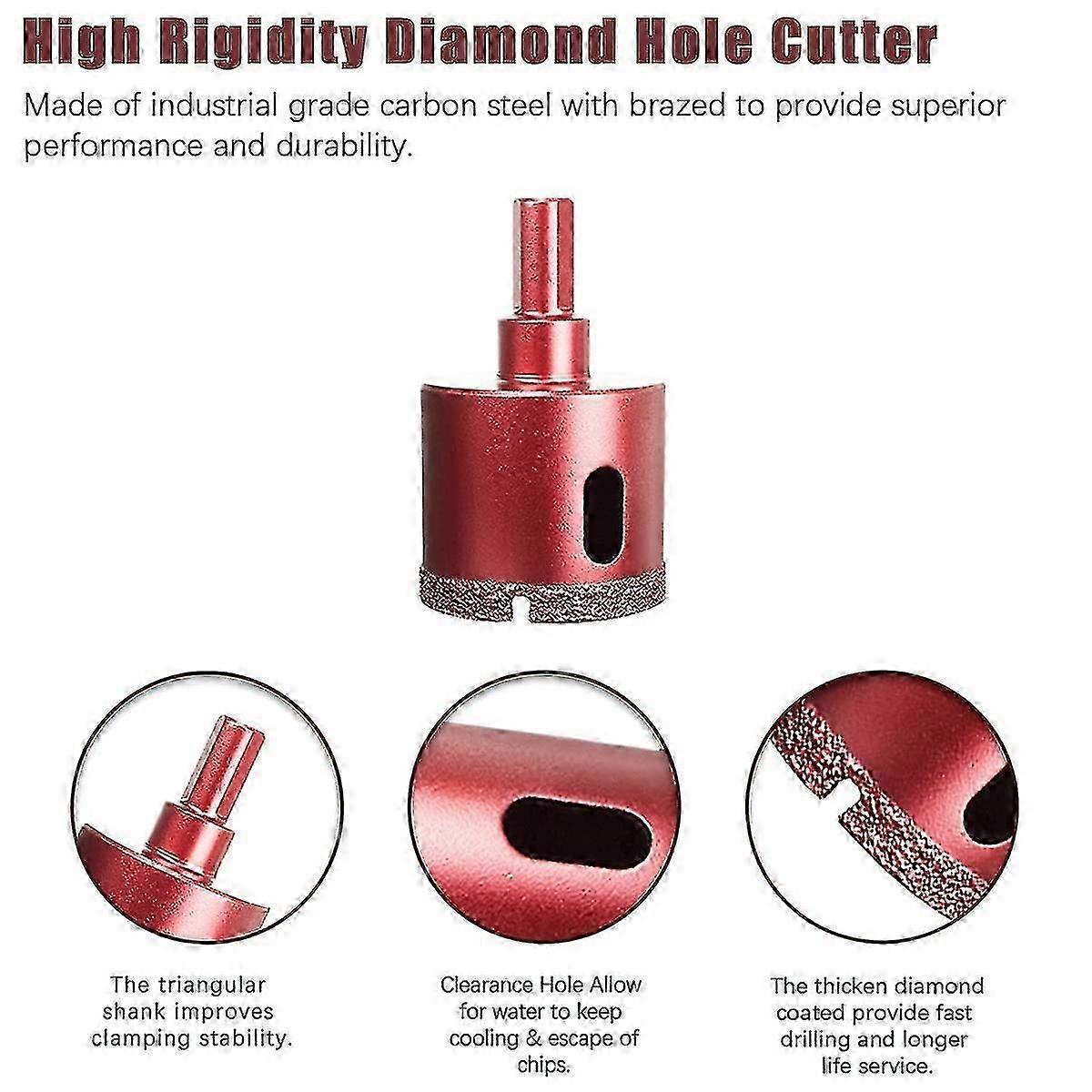 Diamond Coated Hole Saw Drill Bit, Performance Hole Cutter For Glass ...