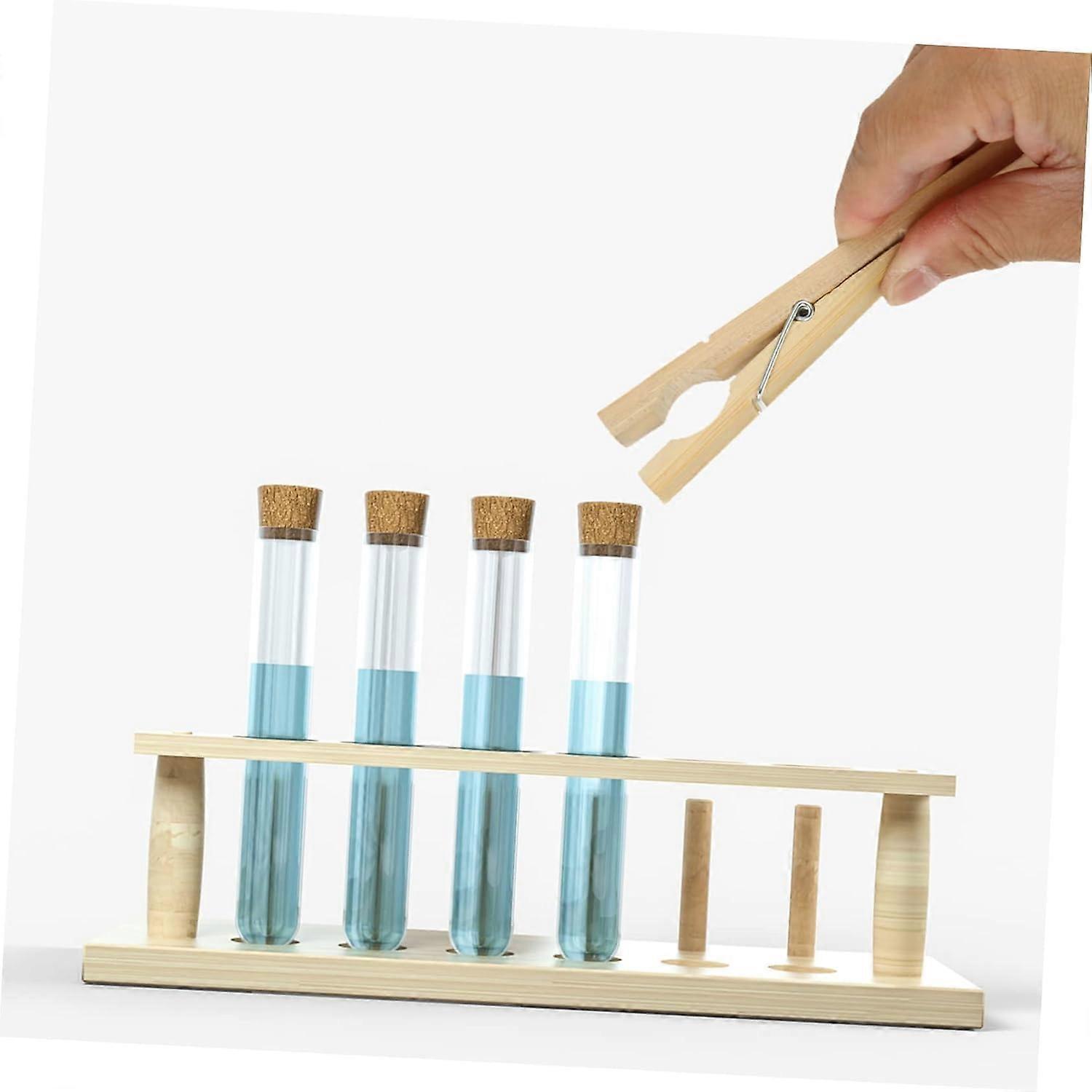 Test Tube Holder Clip 10pcs Bamboo Tube Holder for Lab Test Lab Tubes ...