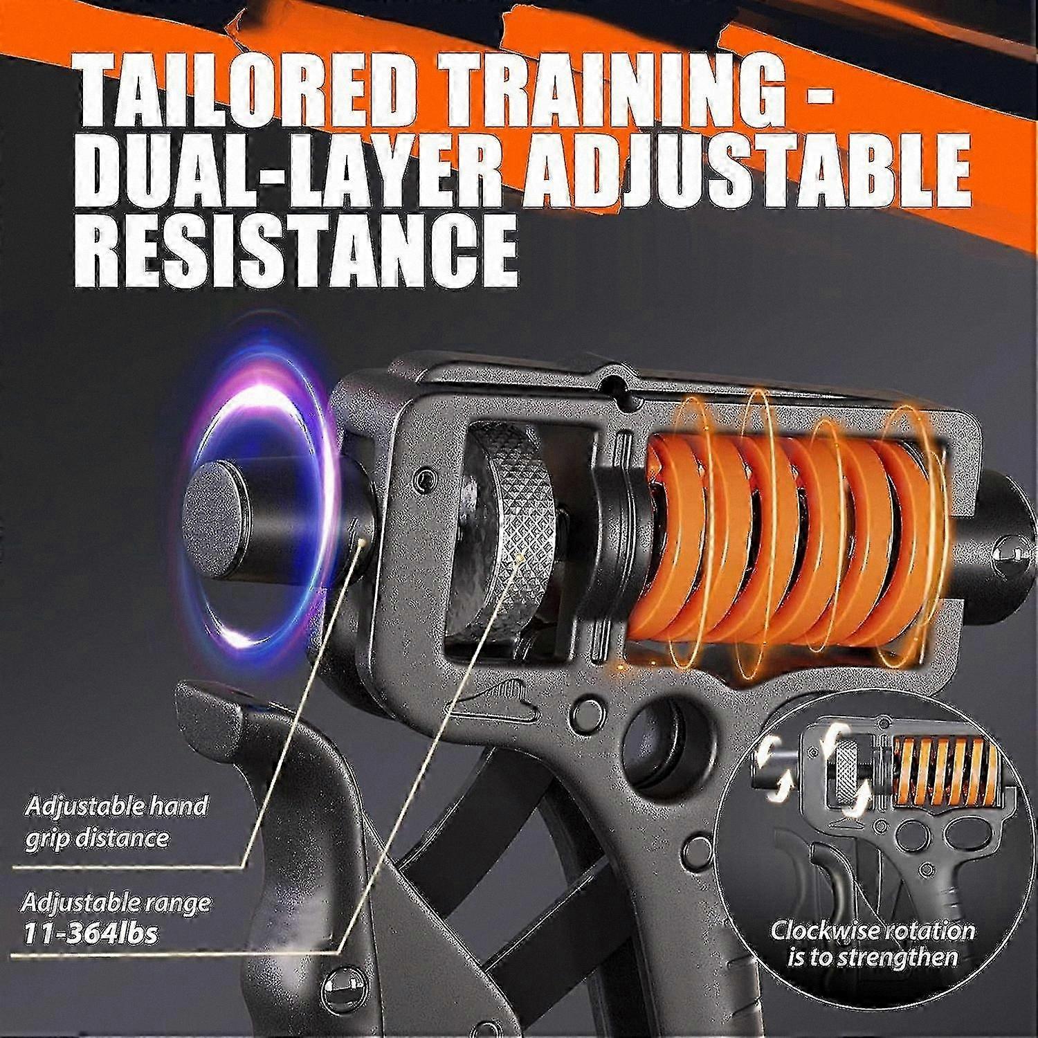 Adjustable Grip Strength Hand Exerciser for 5-165kg, Professional ...