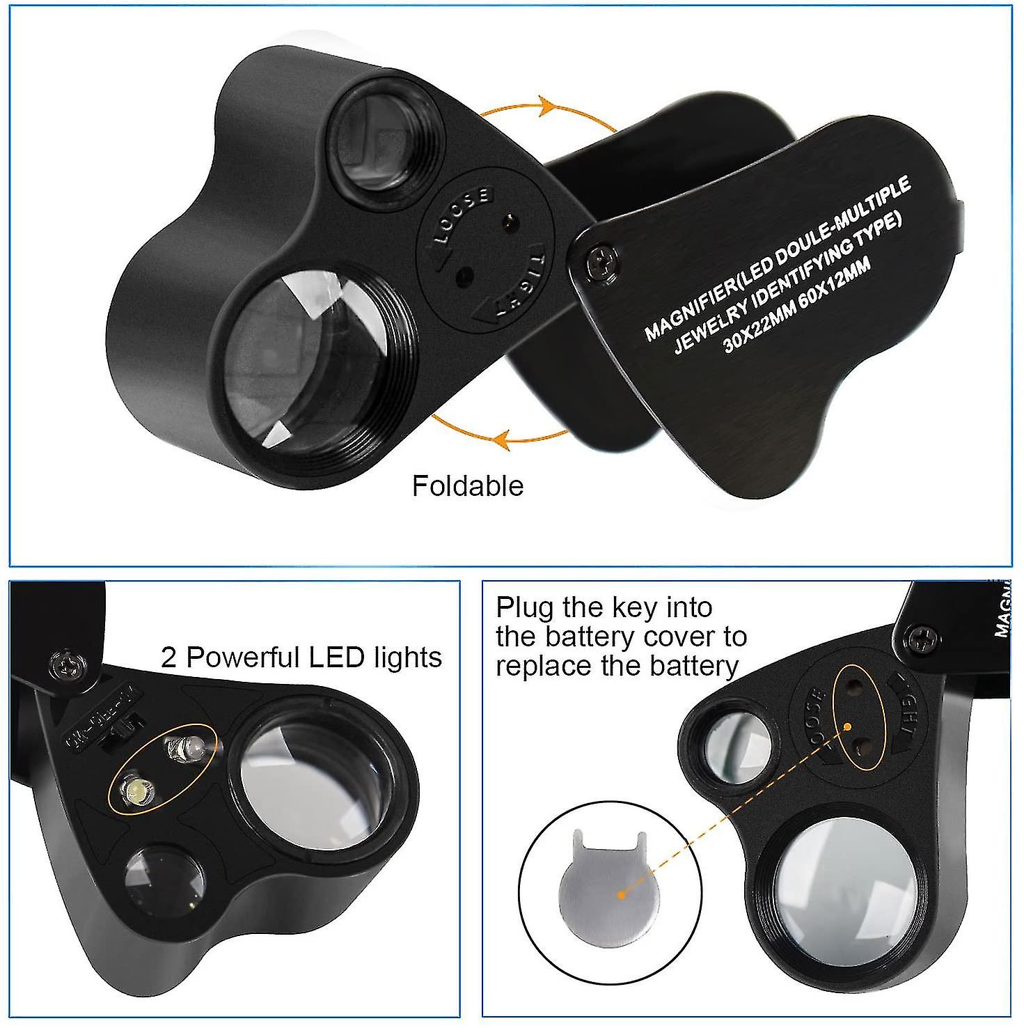 Beleuchtete Juweliere Lupe Lupe, Juweliere Lupe Lupe | Fruugo DE