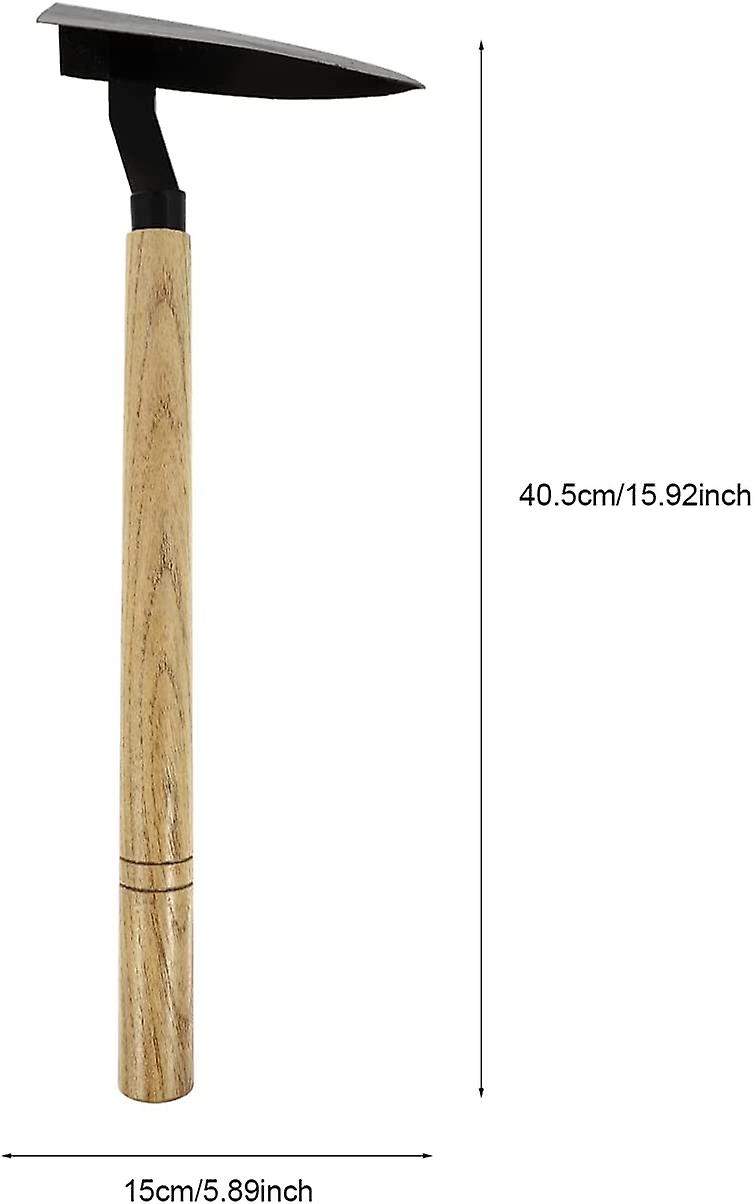 2024 Wooden Handle Stainless Steel Garden Hoe Weeding Sickle Gardening ...