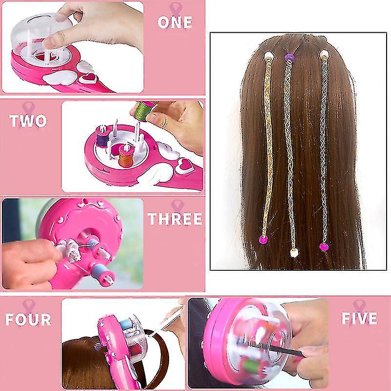 Girls Electric Automatic Hair Braid Diy Stylish Braiding Hairstyle Tool ...
