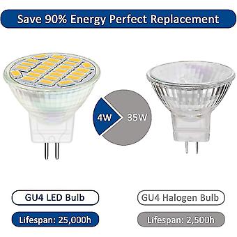 Mr11 Gu4 12v Led 4w Warm White 3000k, 350lm, 120 35mm Mr11 35w Halogen Equivalent, Ac Dc 24v 12v ...