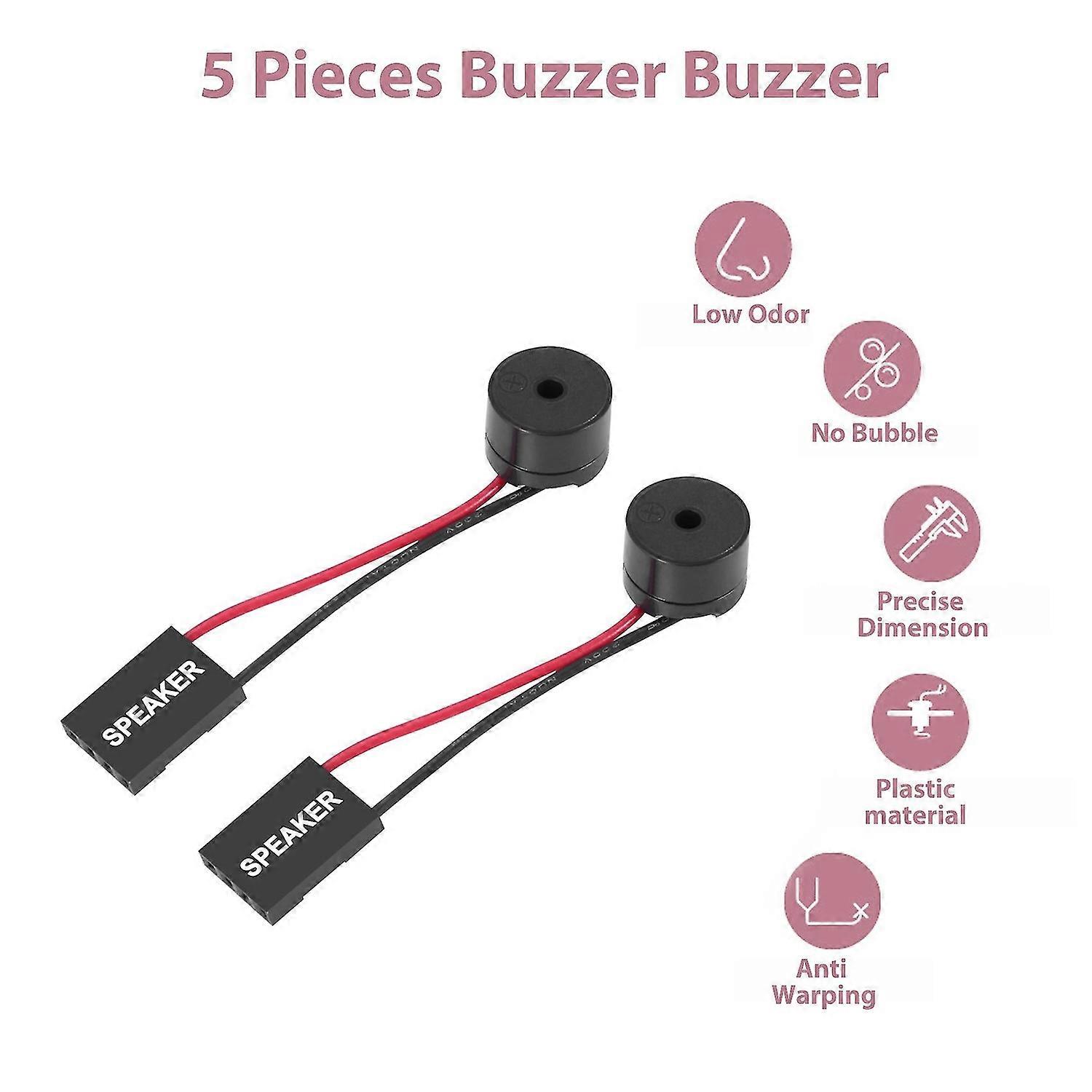 5Pcs Motherboard Speaker Buzzer PC Computer Motherboard Internal Beep ...