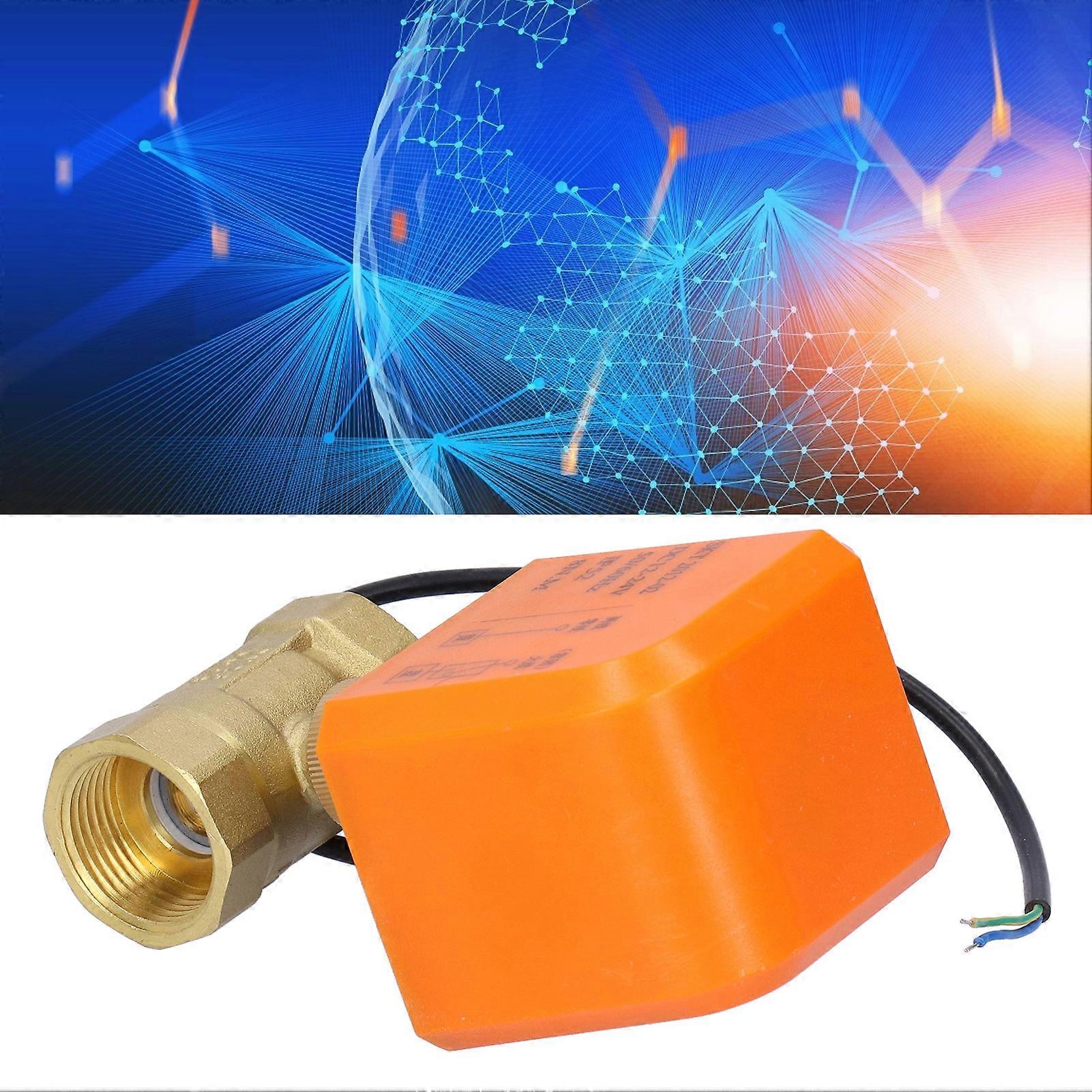 2 Way Electric Ball Valve 2 Wire Brass Motorized Mechanical Equipment ...