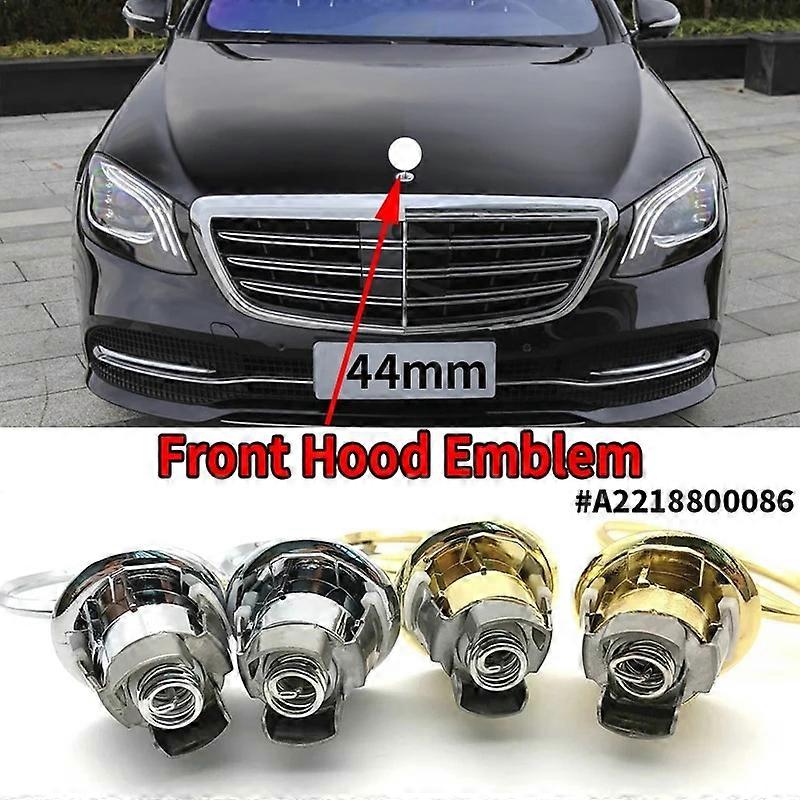 Car Modified Front Hood Badge Nameplate 44mm A2218800086 For Mercedes ...