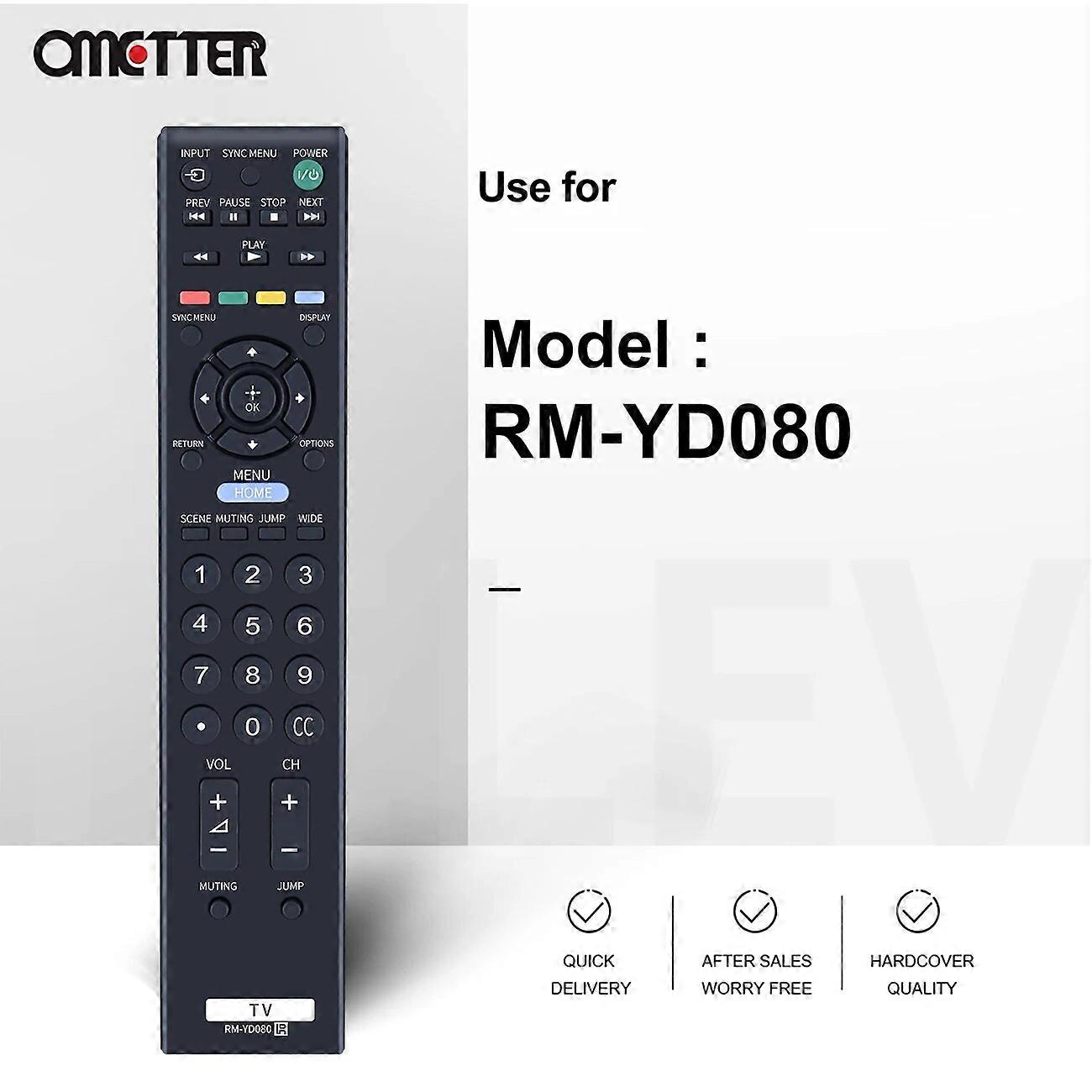 New for Sony TV Remote Control RM-YD080 Compatible with RM-YD081 KDL-22EX355 KDL-22EX357 | Fruugo NO