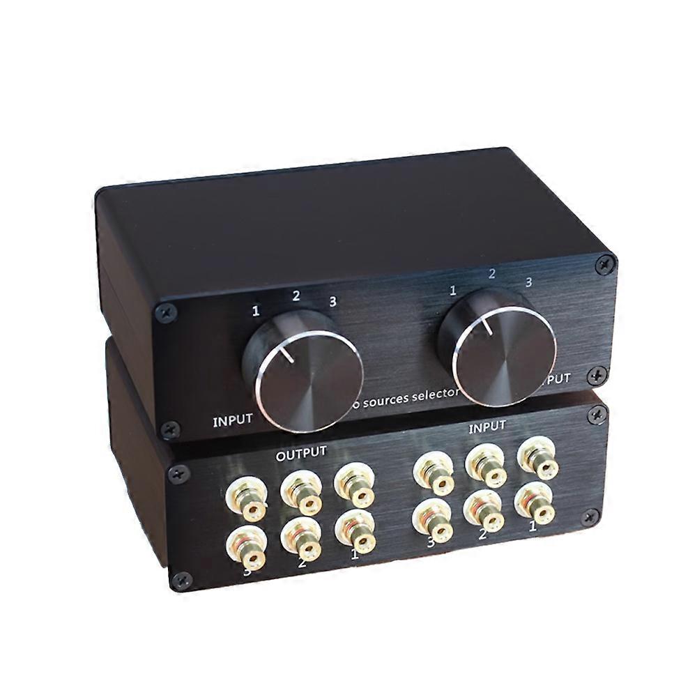 RCA-0303HG High-End Audio Switcher Audio Selector Source Selector 3 Input Out BL | Fruugo UK