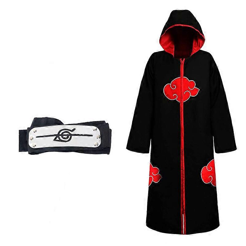 Naruto Akatsuki Cloak Anime Cosplay Costume Uchiha Itachi Robe ...