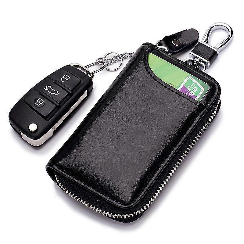 Leather Zipper Car Key Case Holder Wallet Pouch 6 Colors Leather Key ...
