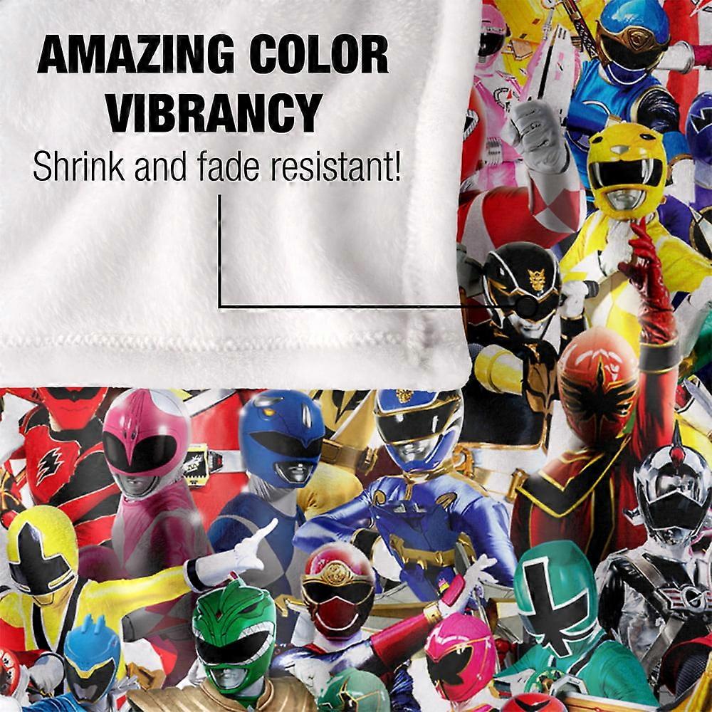 Power Rangers Crowd of Rangers Officially Licensed Silky Touch Super ...