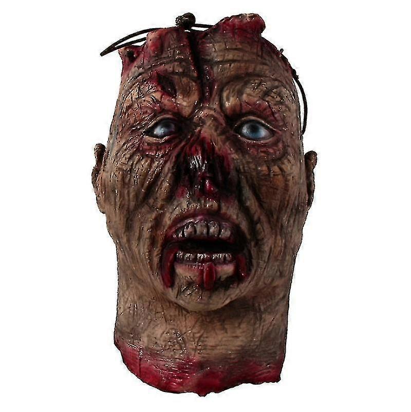 Halloween Haunted House Horror Latex Human Head Props Party Decorations ...