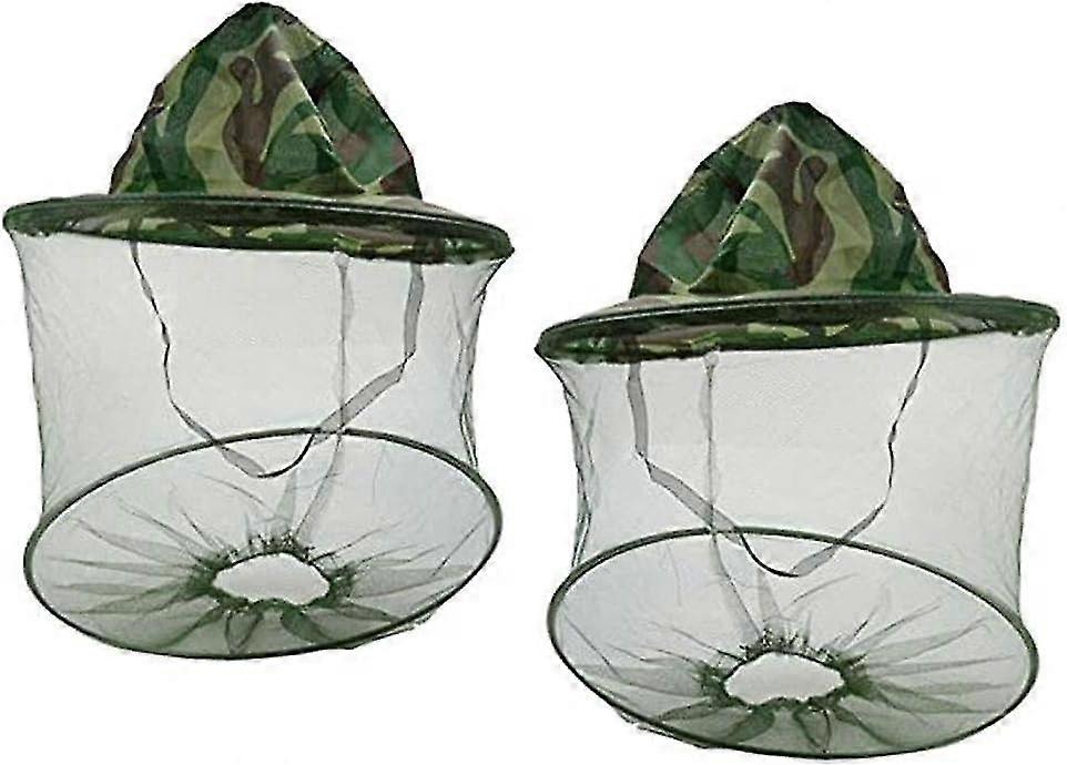 2pcs Bee Keeper Hats, Beekeeping Camouflage Beekeeper Anti-Mosquito Bee ...