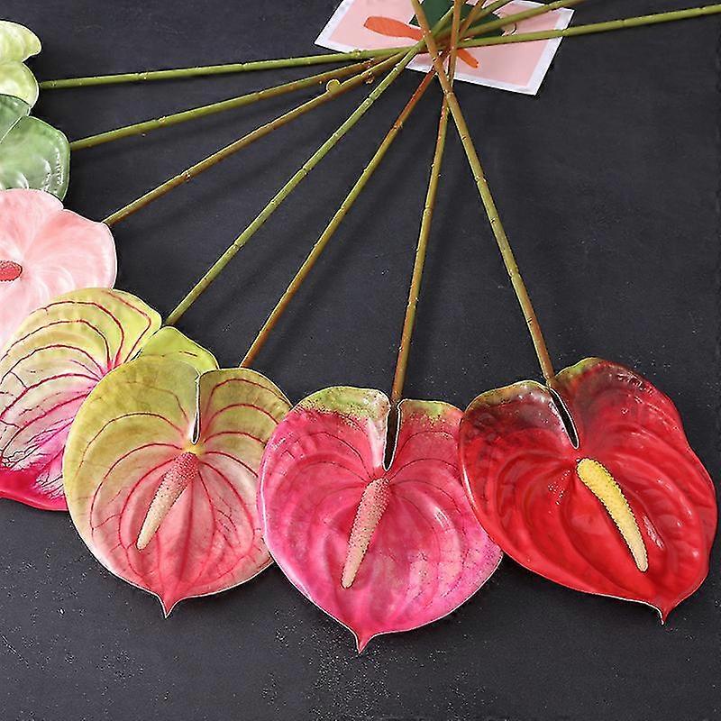 Single Branch 3d Simulation Anthurium Home Green Plants Potted ...