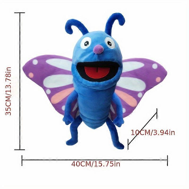 Insect hand puppet toy with movable mouth cartoon bee animal hand ...
