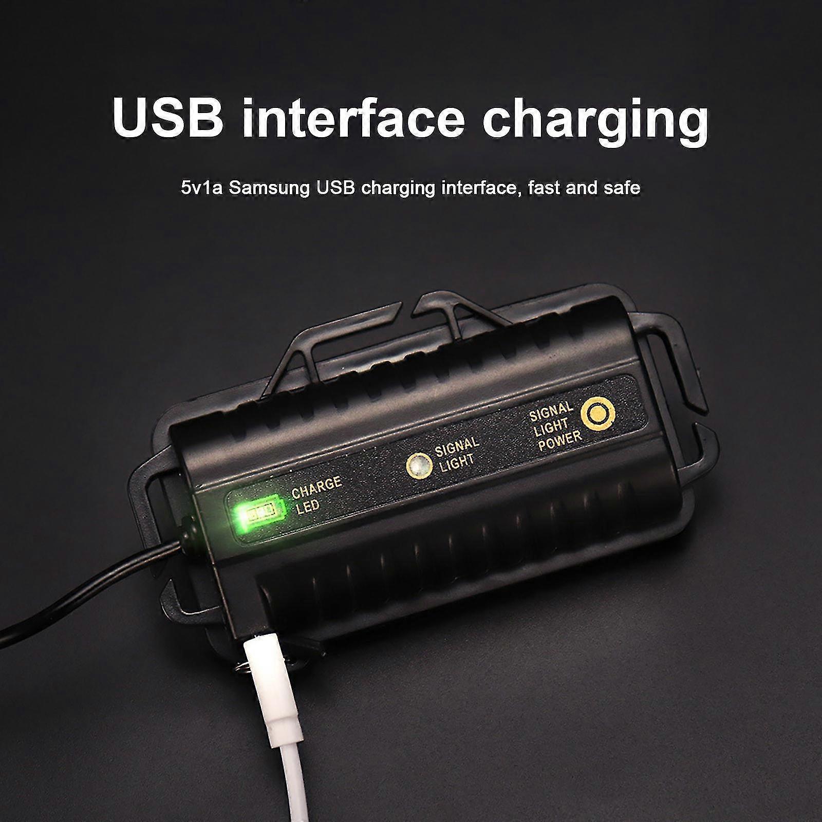 New Skywolfeye Usb Rechargeable 8 Led Headlight Flashlight Work Light ...