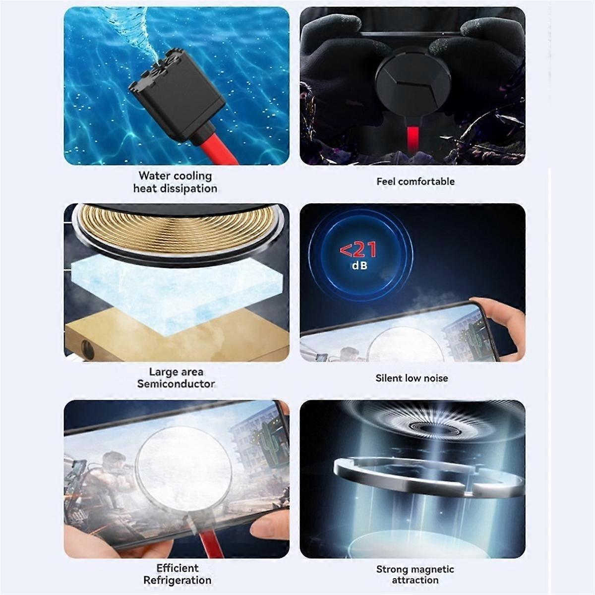 Phone Cooler Water-Cooled Semiconductor Radiator Portable Cooling ...