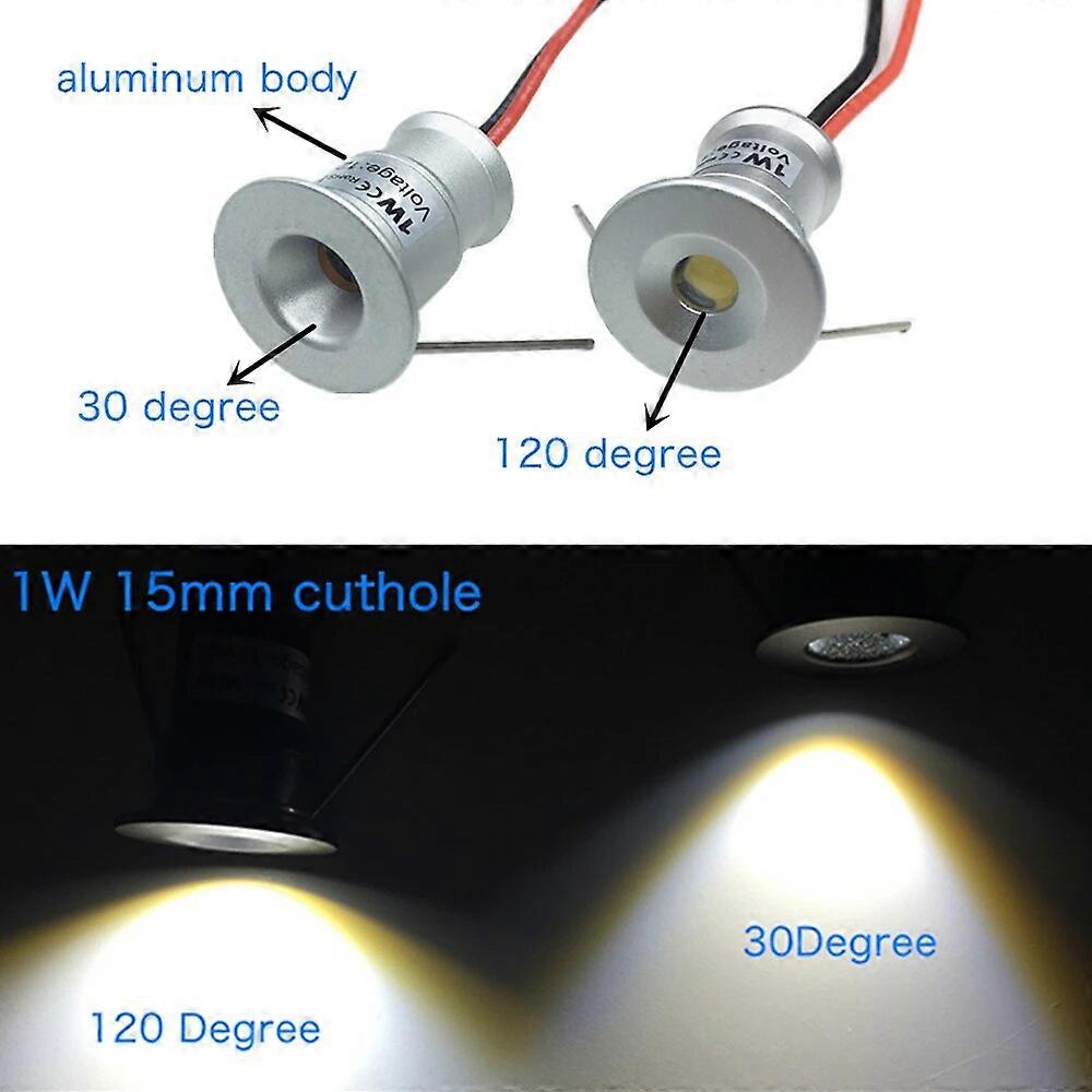 Mini Downlight LED 12V 1W Infälld Liten Spotlight Tak Kök Rum Trappa ...