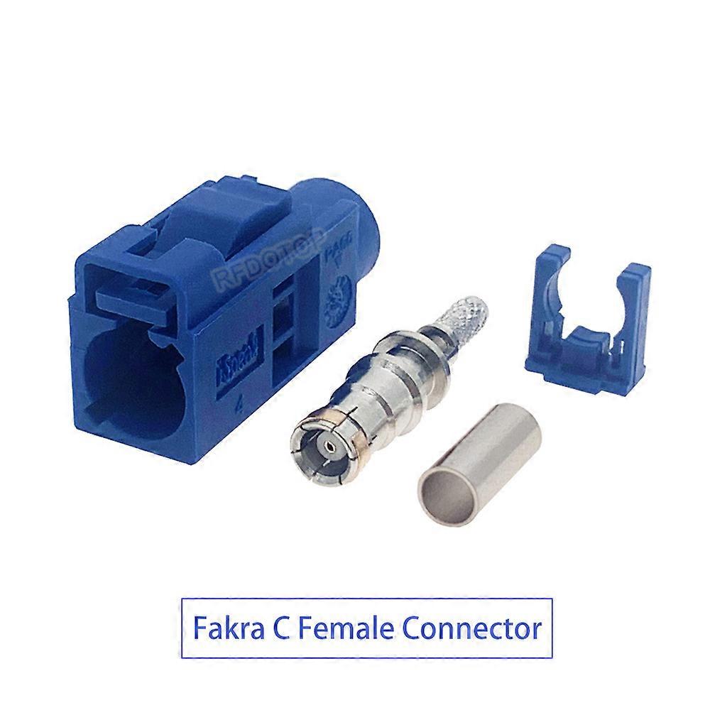 Fakra A B C D E F G H I K Z Female Crimp Connector Car Radio FM GPS Antenna Fakra Adapter for ...