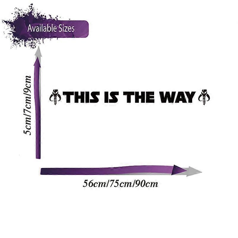 This Is The Way Bumper Car Sticker Windshield War for Mandalorian Auto ...