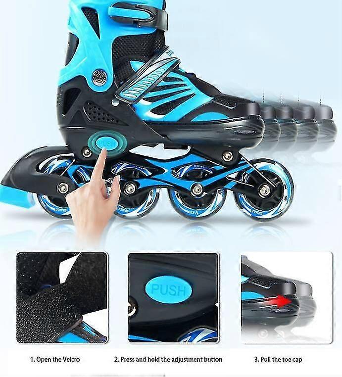 Children's Adjustable Skates Roller Skates Full Set Of Roller Skates ...