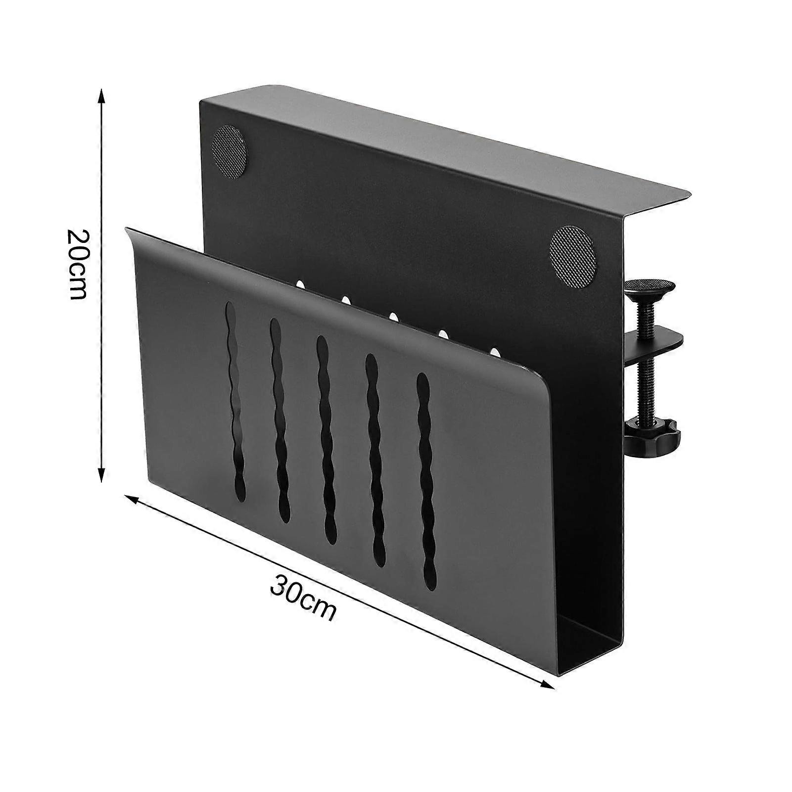 Desk Side Laptop Holder No Drill Clamp-on Desk Shelf Tablet Computer ...