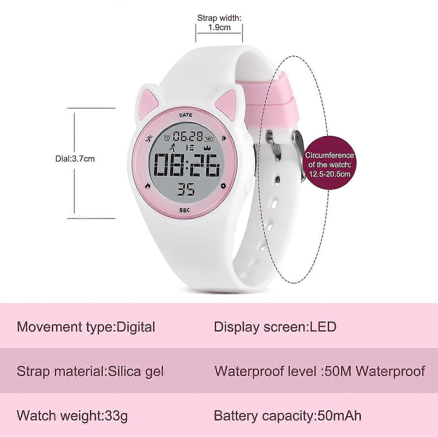 Children Digital Watch Kids Waterproof Sports Watches Fitness Tracker With Pedometer | Fruugo UK