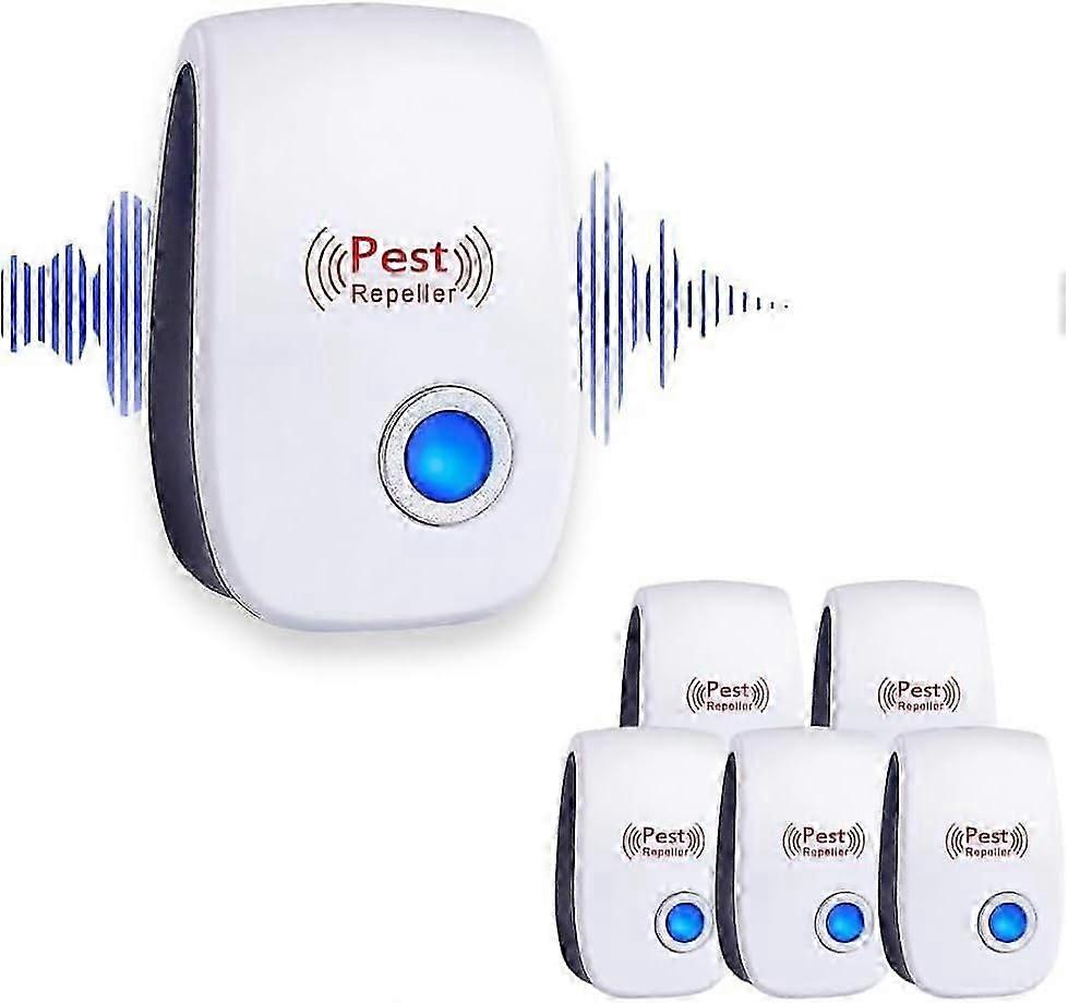 6 Pack Ultrasonic Insect Repeller suitable for Insects, Cockroaches ...