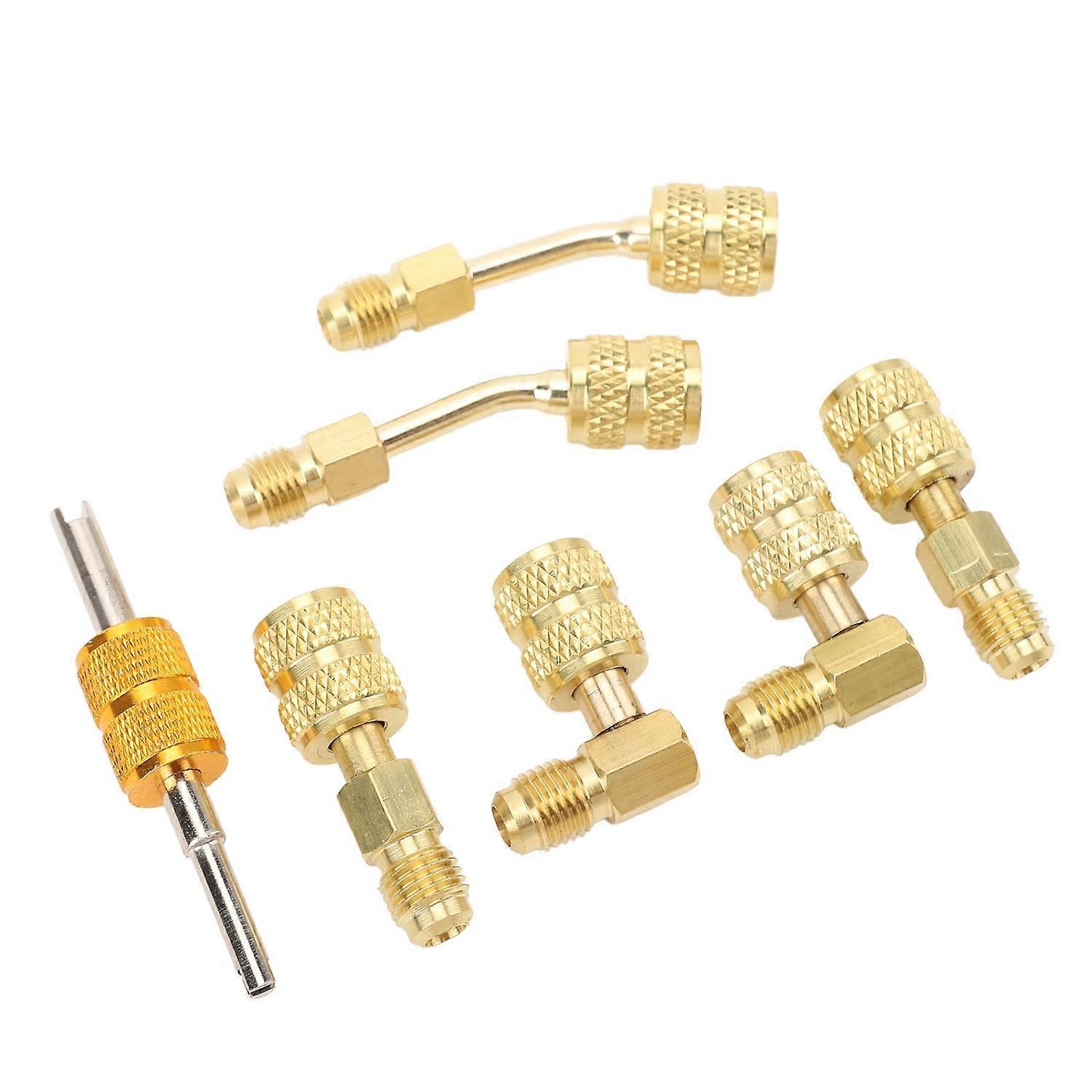 R410A Adapter Kit with Valve Core Remover 5/16 to 1/4in HVAC ...