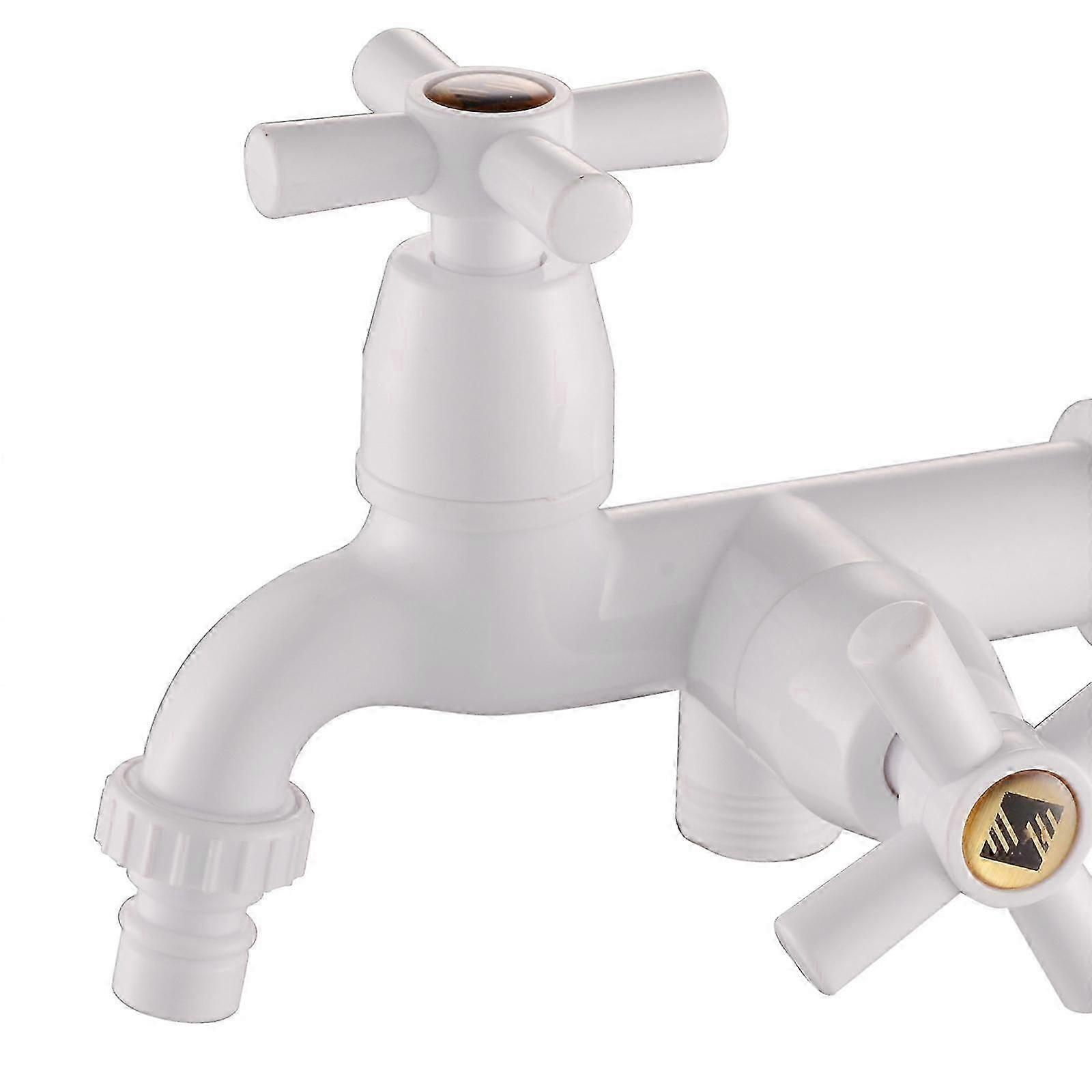 Washing Machine Faucet Garden Tap Outlet Double Control G1/2 Bathroom ...