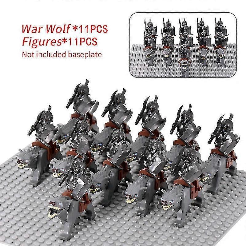 Medieval LOTR Orc Soldiers Vargr Wolf Elephant Mount Knights Building ...