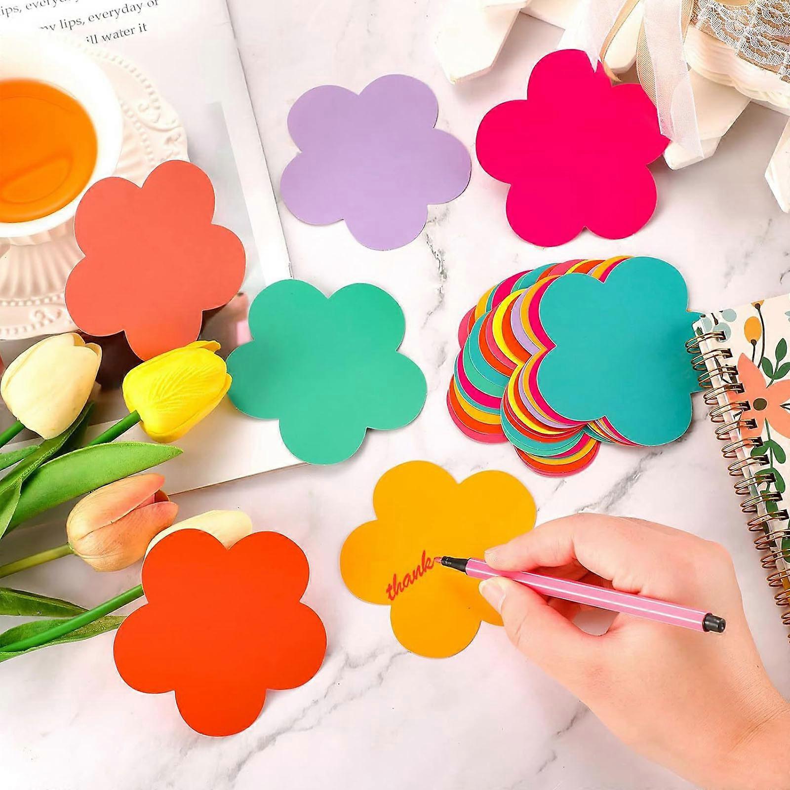 108 Pcs Butterfly Cutouts Spring Flowers Cutouts Round Cutouts for DIY ...