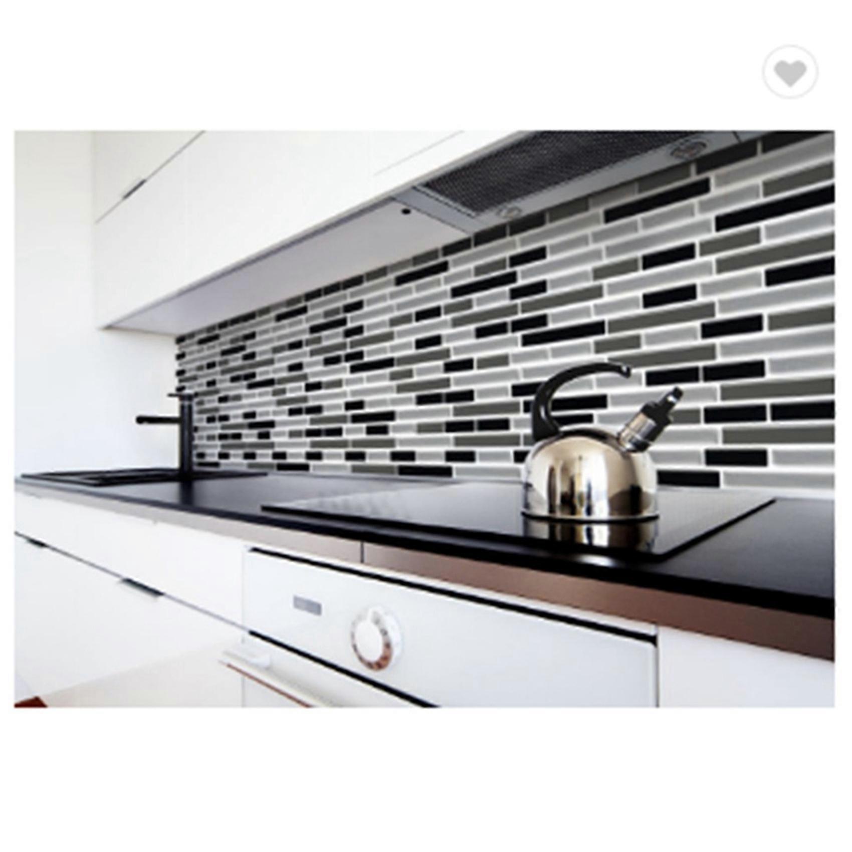 6X 3D Wall Stickers Brick Wallpaper Tile for Kitchen Bathroom ...