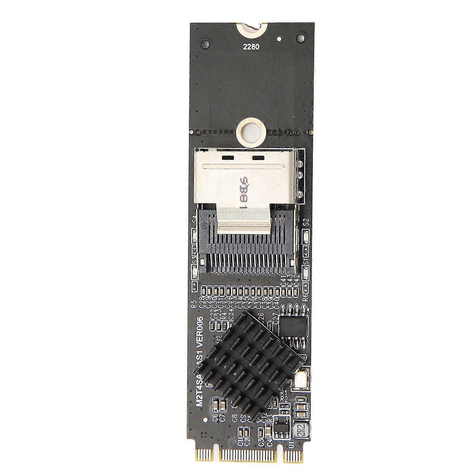 2026 M.2 NVME to SFF 8087 SATA3.0 Expansion Card 4 Port 6Gbps Expansion ...