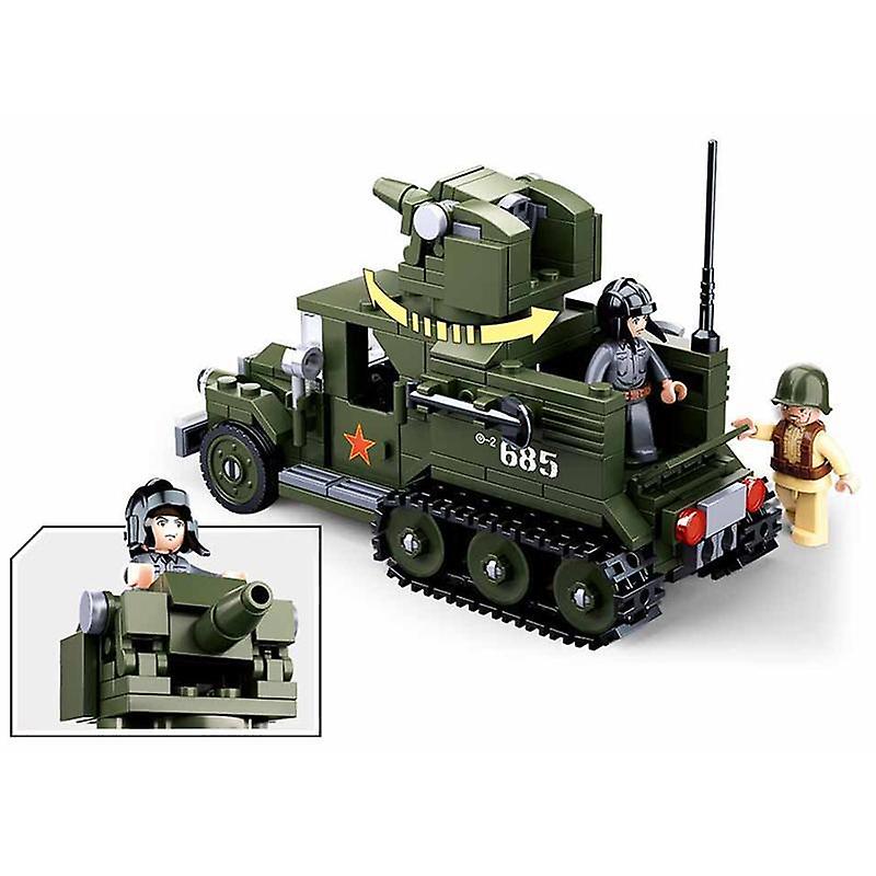 WW2 German Military Half-track Armored Car Bricks Sets Classic Arms ...