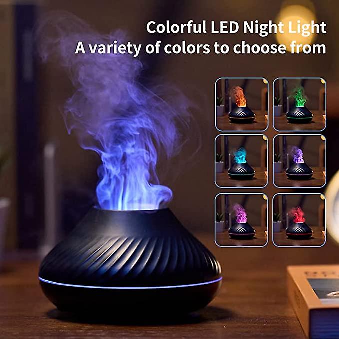 Colorful Air Aroma Diffuser H20 Humidifier, 7 Flame Color Noiseless ...