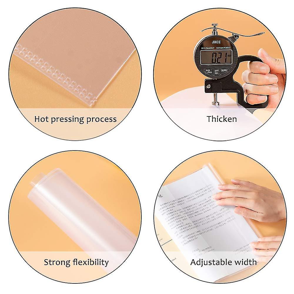 10st A4 Clear Exercise Book Covers, Transparent Bokomslag, Tjock plast ...
