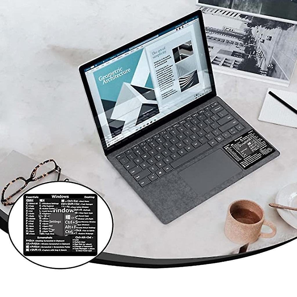 Computer Keyboard Reference Shortcut Sticker Adhesive Universal For Pc ...