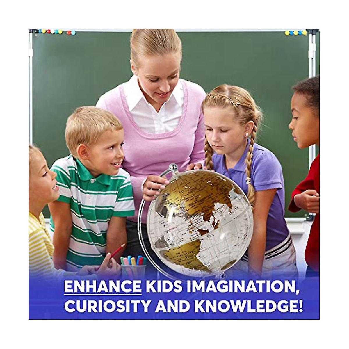 8inch World Globe,illuminated World Globe With Metal Stand,educational ...