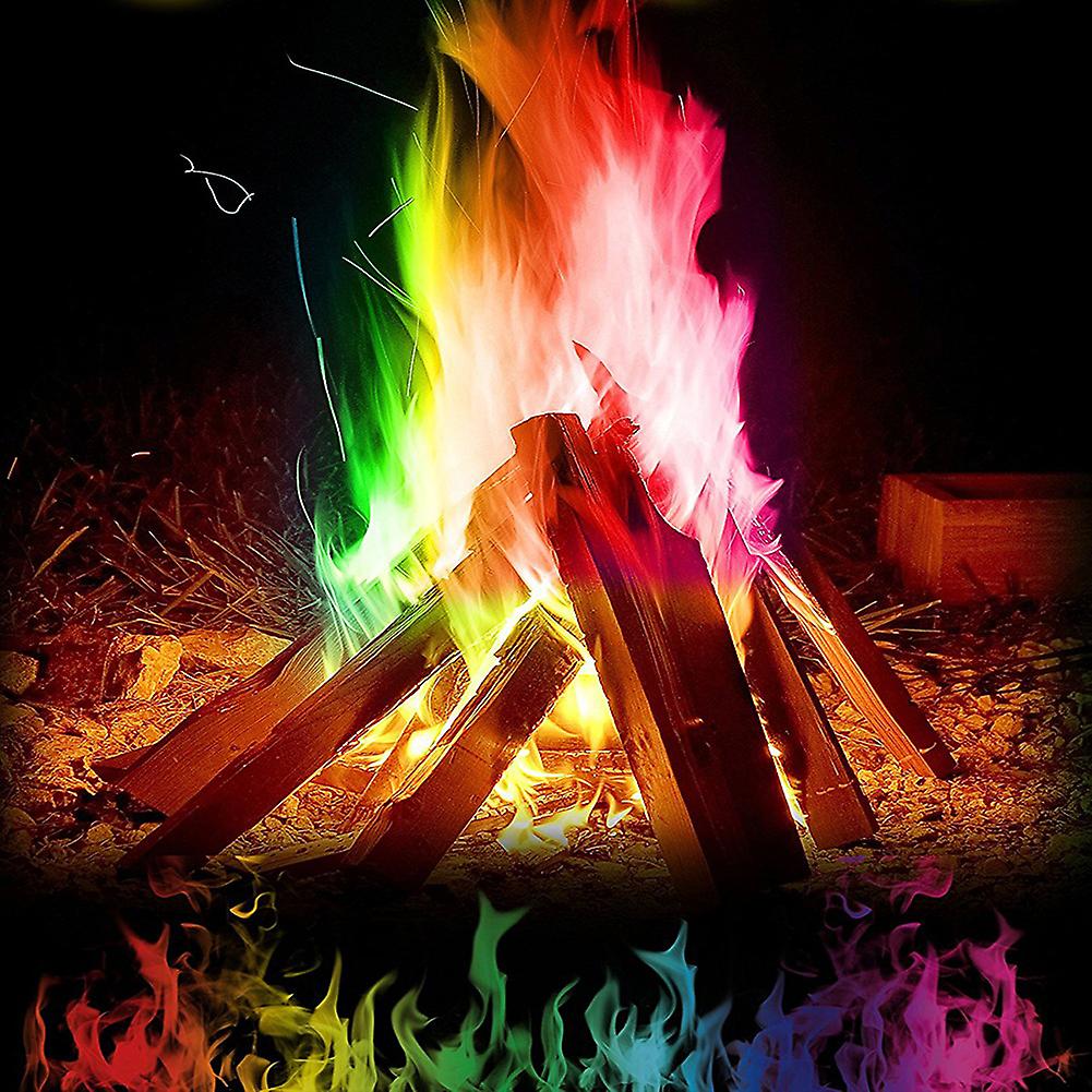 10 Pack Magic Fire Powder Colorful Flames Packets for Bonfires ...
