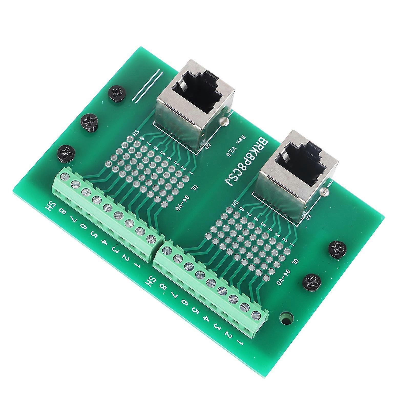 Ethernet Connector Breakout Board Fast Transmission DIN Rail Mount RJ45 ...