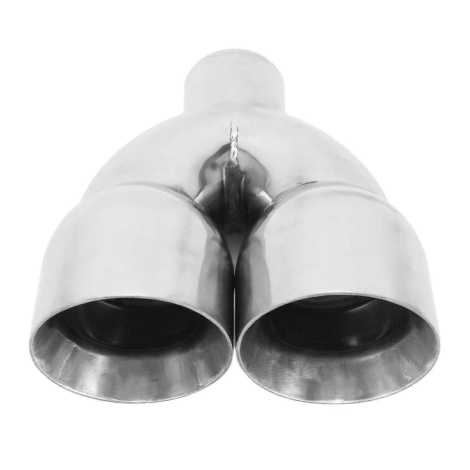 Dual Exhaust Tips 63mm/2.48in Inlet 101mm/4.0in Outlet Stainless Steel ...