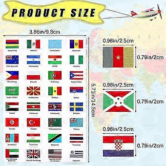 384 PCS World Flag Stickers Assorted Country Flag Stickers World Flag ...