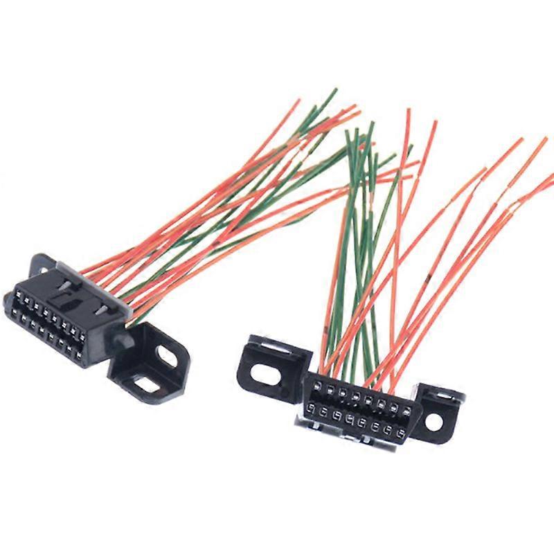 Car Computer Detection Universal Connector Main Line 16 Pin OBD Cable Female Extension Connector ...