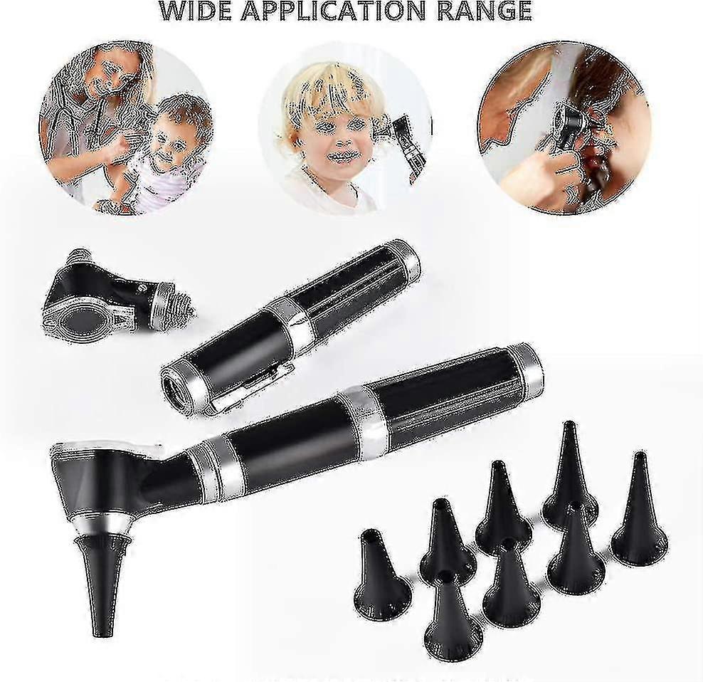 Otoscope With Led, Portable Handheld Ear Exam Magnifier With 8 Caps And ...