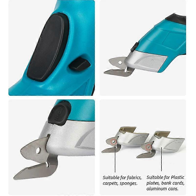 Usb Cordless Electric Scissors Cloth Cut Hine Rechargeable Leather ...
