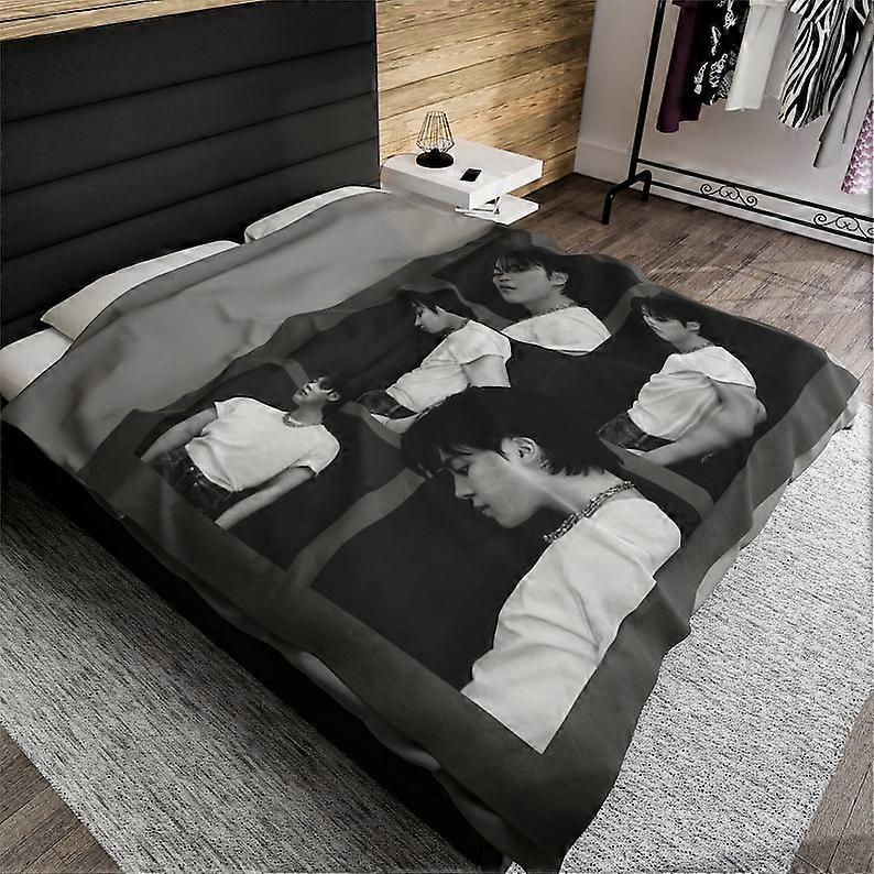 BTS Jimin Face Album Blanket, BTS Jimin Kpop Merch, Gift for BTS Jimin ...