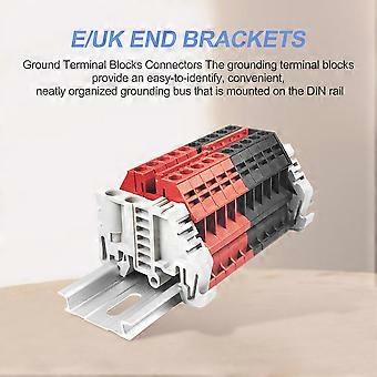 DIN Rail Terminal Blocks Kit Terminal+Ground Blocks+Aluminum Rail+End ...