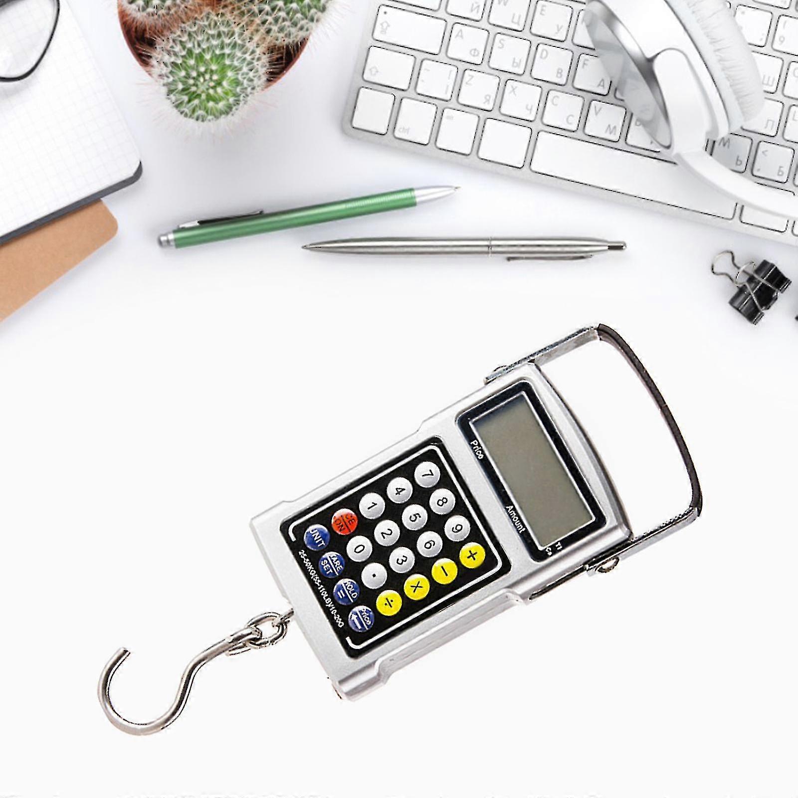 Portable Scale Handheld Scale 50kg/20g Clock & Temperature Display ...