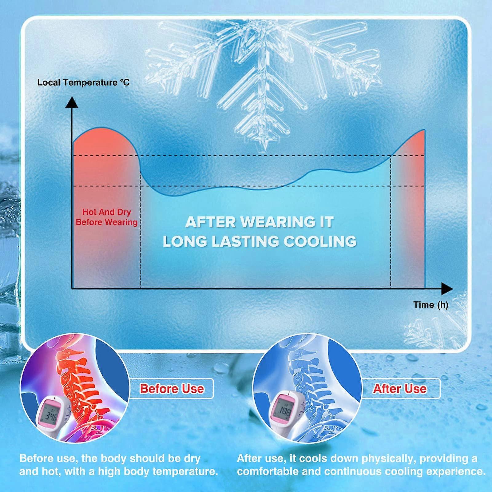 Neck Cooling Tube,Reusable Neck Cooler Ring,Wearable Cooling Neck Wraps ...